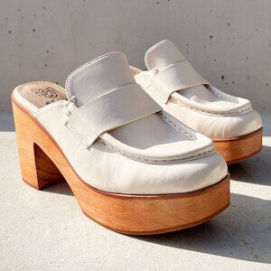 BEAST FASHION | Shoes | New Penny Loafer Wooden Platform Heel Clog ...